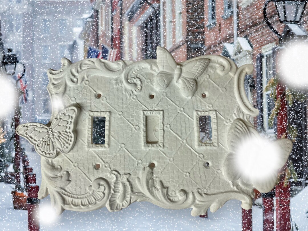 Butterflies 3 Light Switch Rocker Metal Plate Socket Cover - Etsy