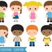 Kids Clipart Children Clipart Girl Clipart Boy Clip Art Kid | Etsy