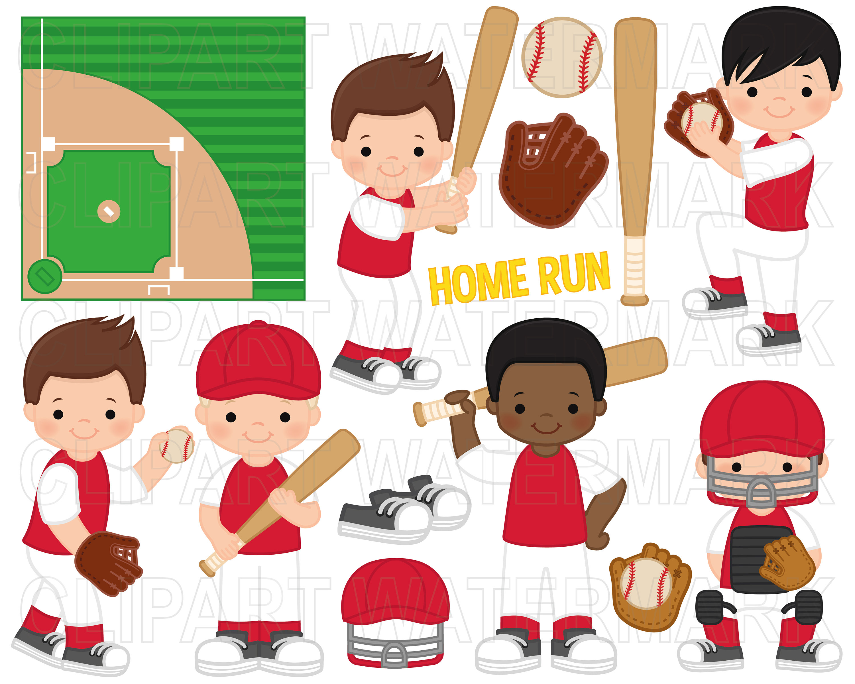 Baseball Team Clip Art