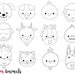 Vector Clipart Cute Animals Kawaii Animals 300 Dpi PNG Cute Dog Cat ...