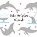 Ocean Life Clipart, Dolphin Clip Art, Dolphin Clipart, Whale Clipart ...