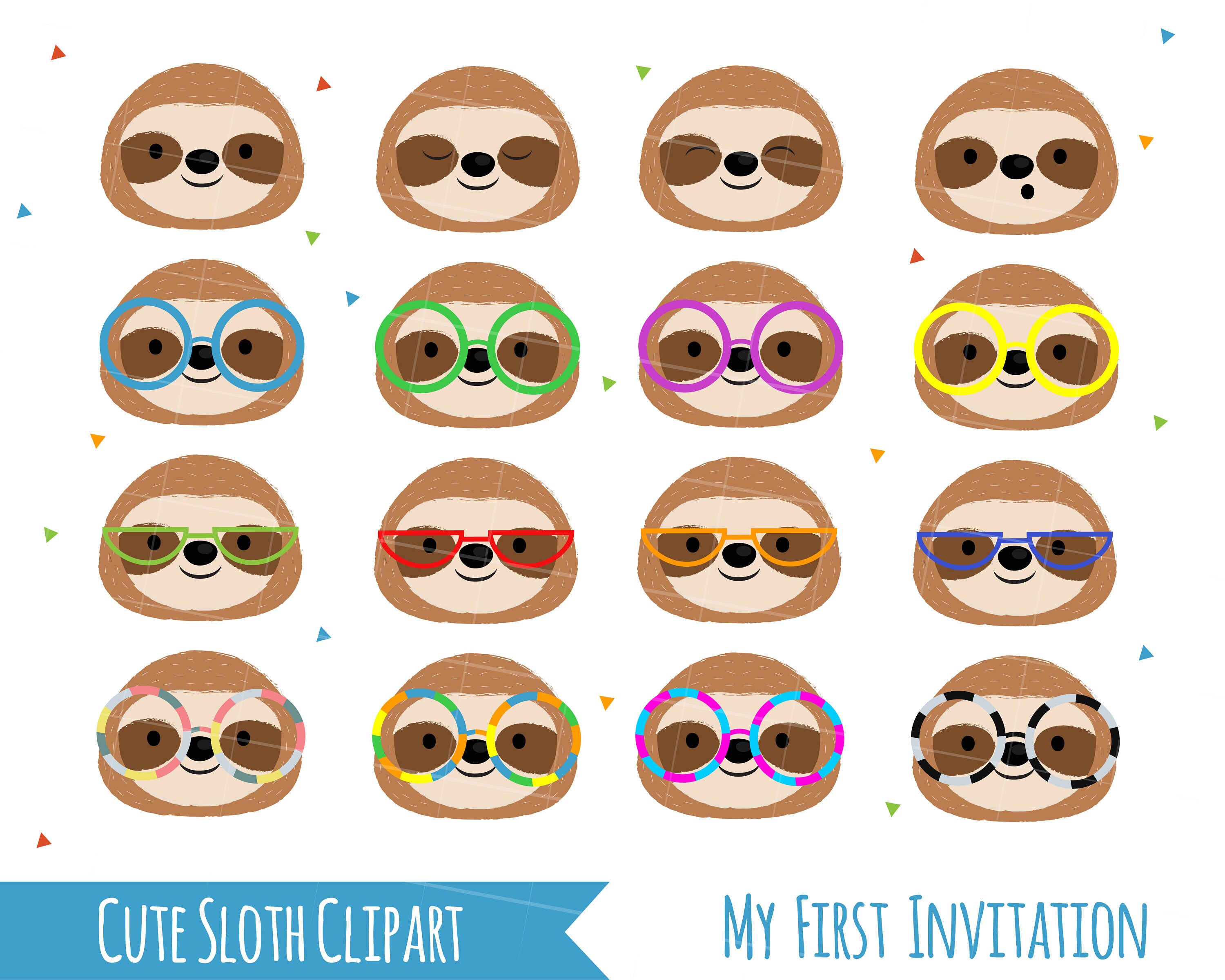 Sloth Face Clip Art