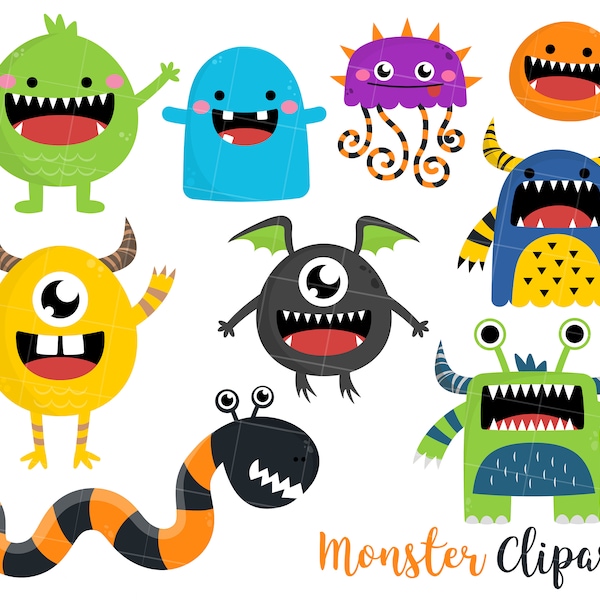 Monster Graphics - Etsy