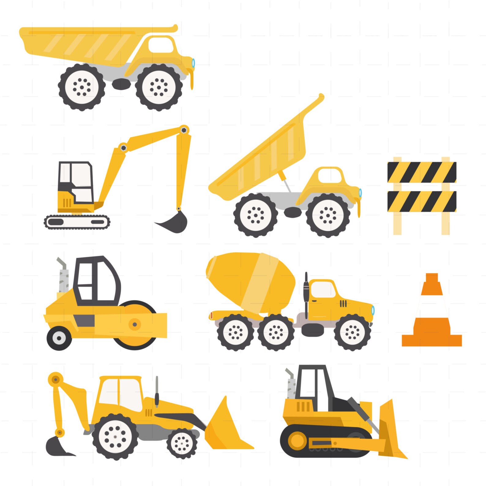 Construction Crew Clipart 300dpi Transparent Png Files. for - Etsy