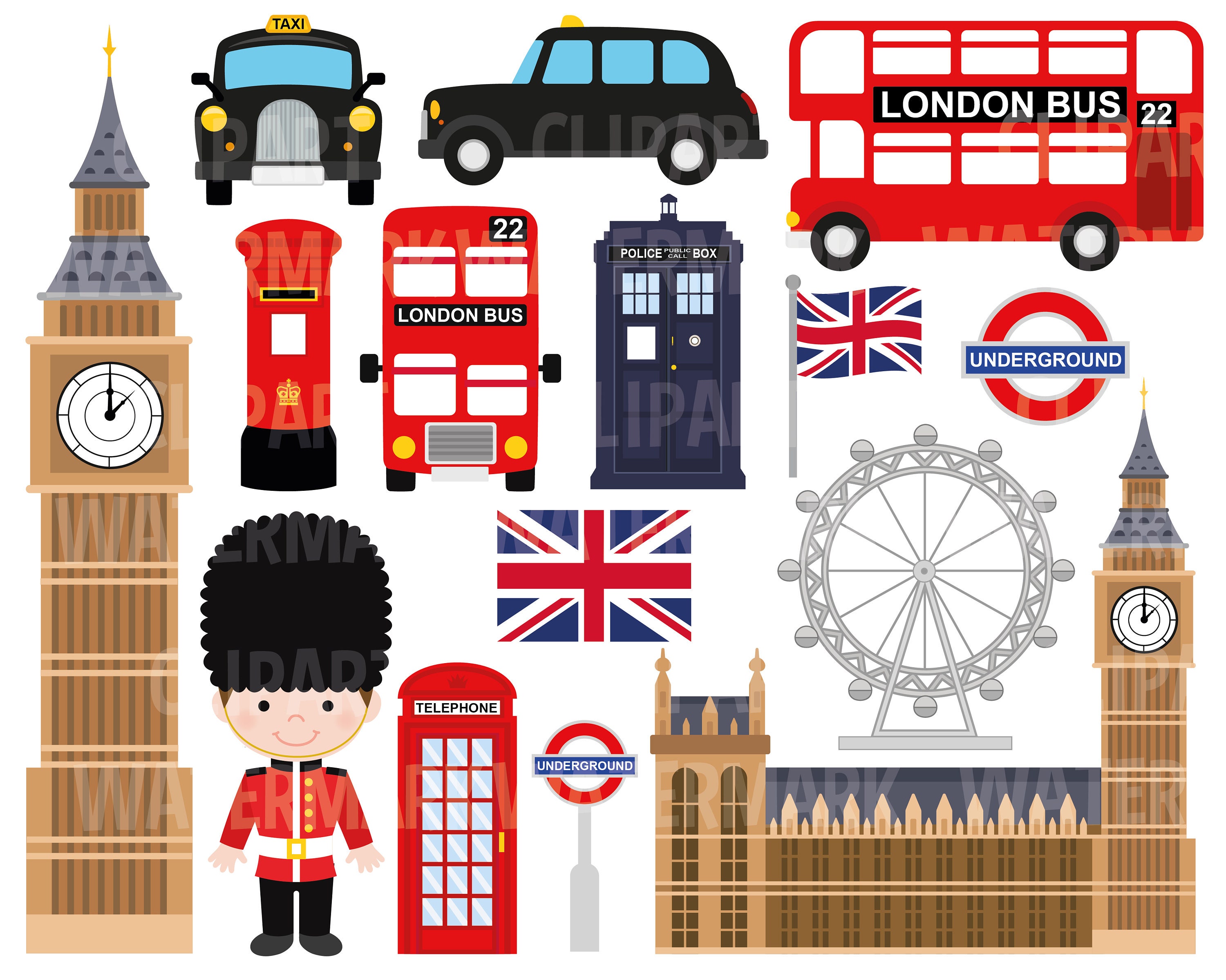 London Bus Clipart