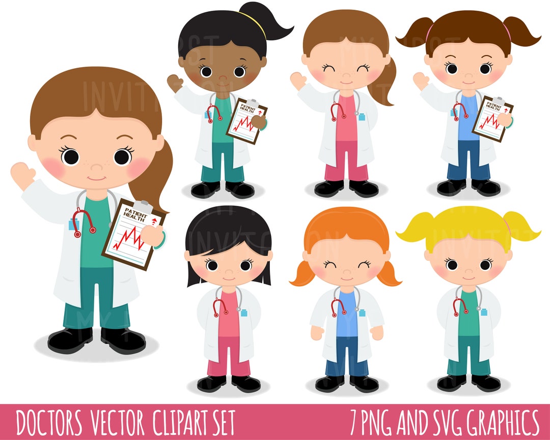 Doctors Clipart, Doctors Graphics, Hospital Clipart, Girl Doctors ...