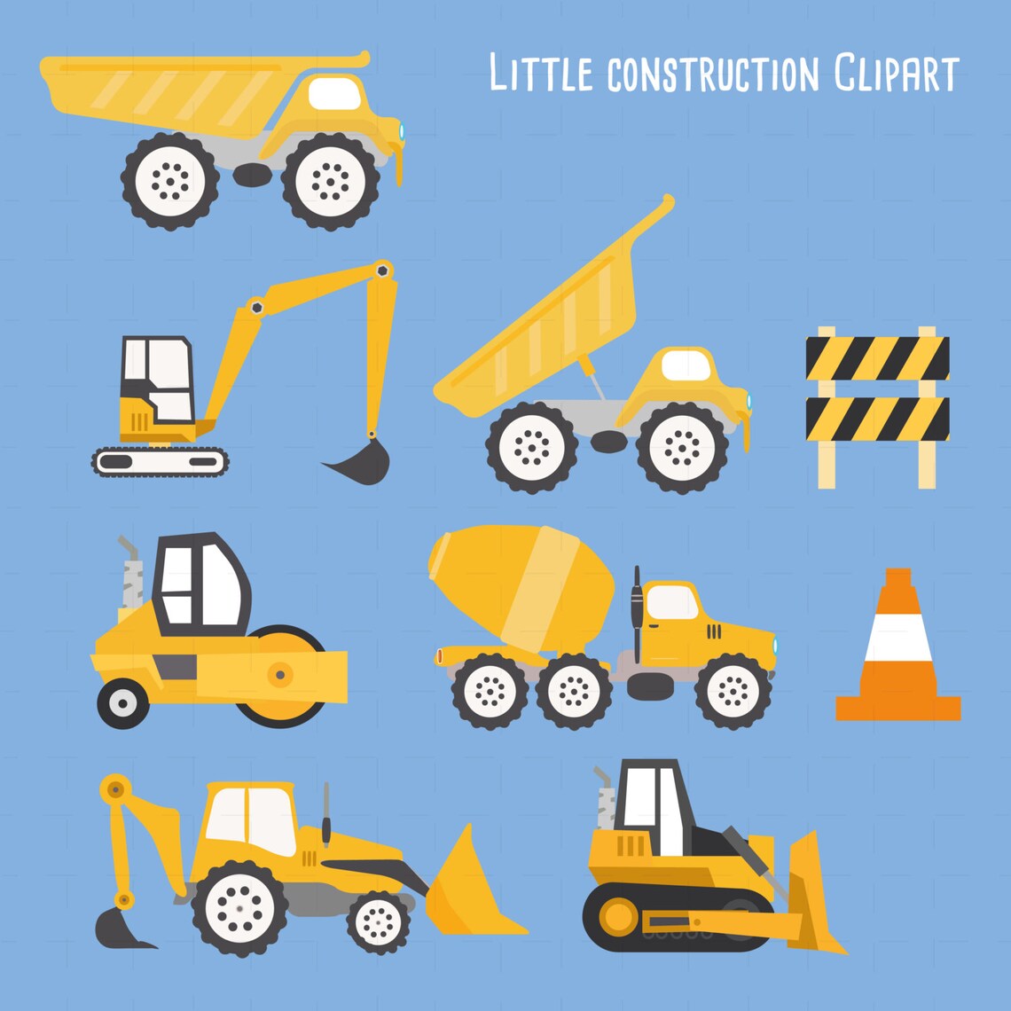 Construction Crew Clipart 300dpi Transparent Png Files. for | Etsy