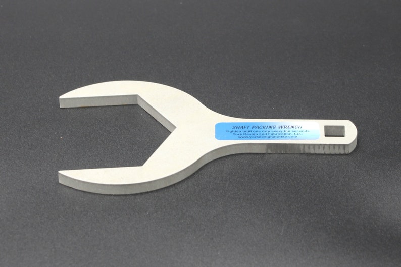 3-1/4 HT Shaft Packing Wrench With 1/2 Drive, Made From 3/8 Thick 304 ...