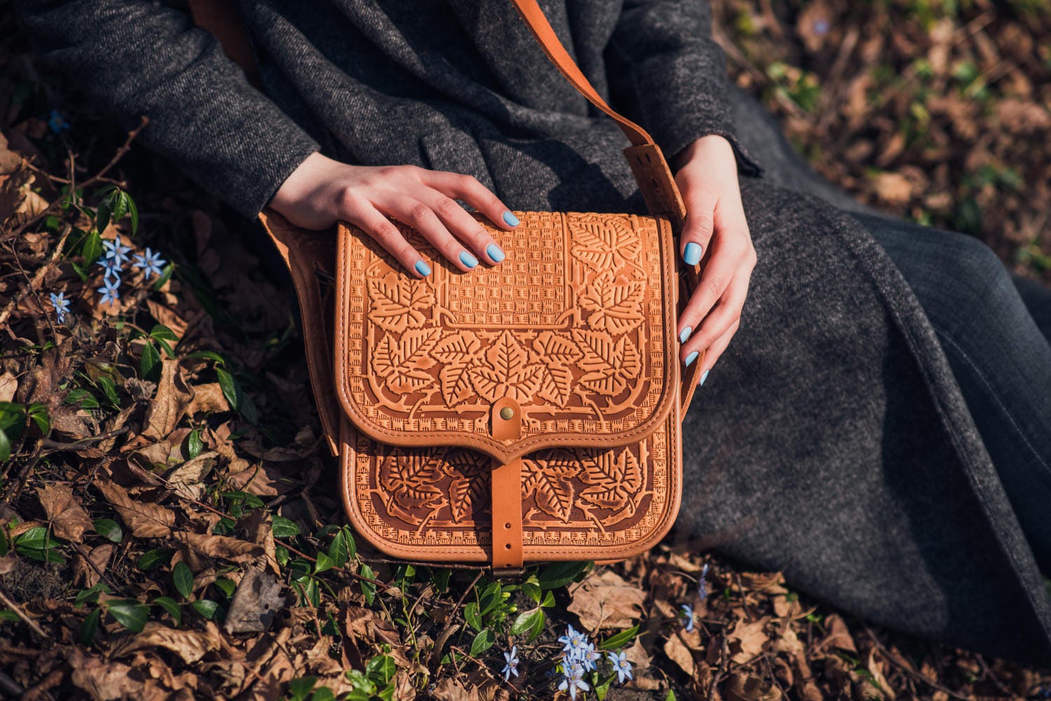 UKRAINIAN Light Brown Leather Shoulder Bag Crossbody Bag - Etsy