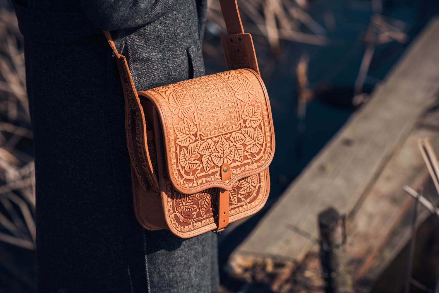 UKRAINIAN Light Brown Leather Shoulder Bag Crossbody Bag - Etsy