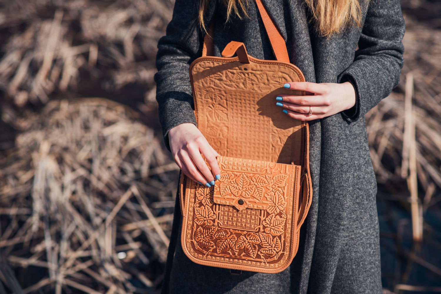 UKRAINIAN Light Brown Leather Shoulder Bag Crossbody Bag - Etsy