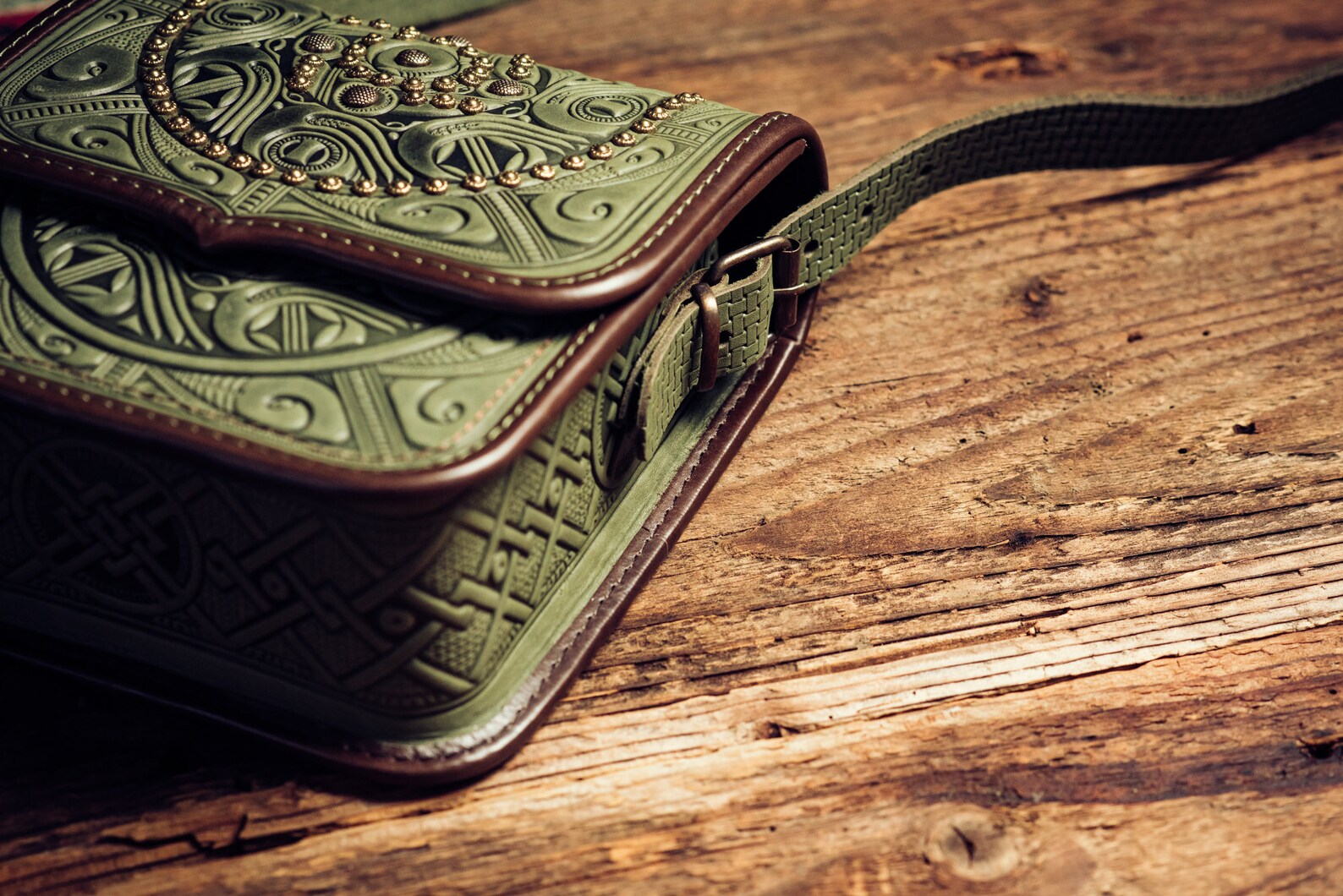 UKRAINIAN Green Olive Leather Shoulder Bag Crossbody Bag Leather ...