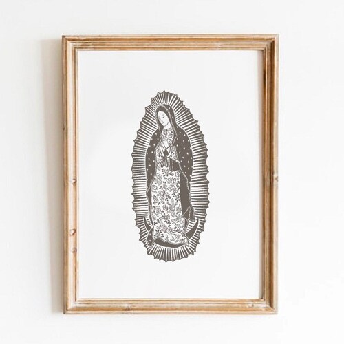Our Lady of Guadalupe Printable Marian Prints Mary Printable - Etsy