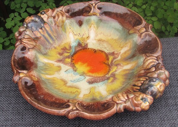 1930s Dumler & Breiden Uranium drip-glaze bowl Baskets & Bowls Home ...