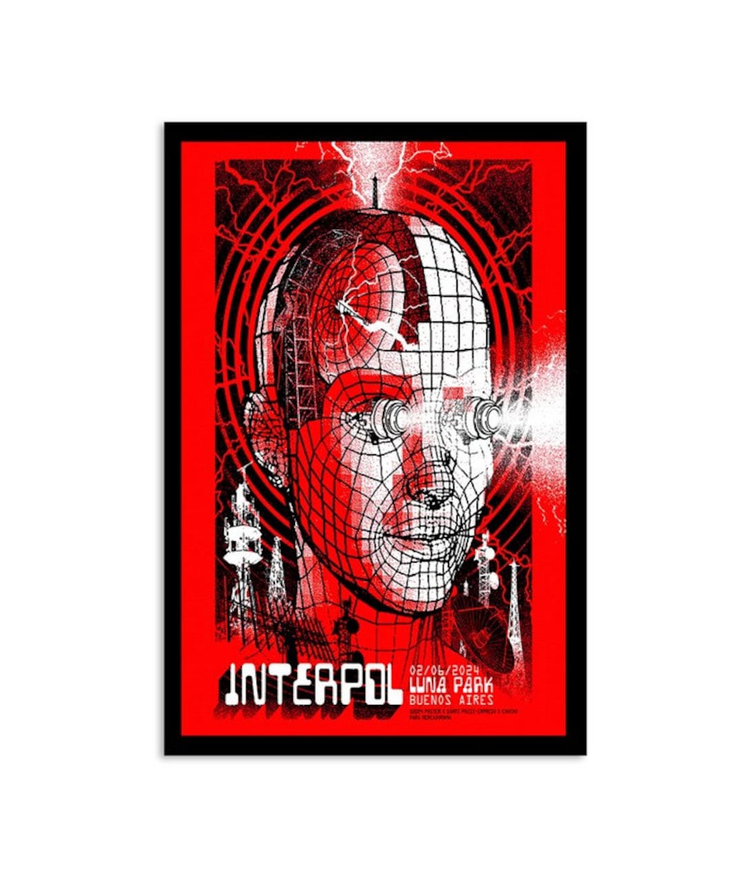 Interpol June 2 2024 Luna Park Buenos Aires Poster - Etsy