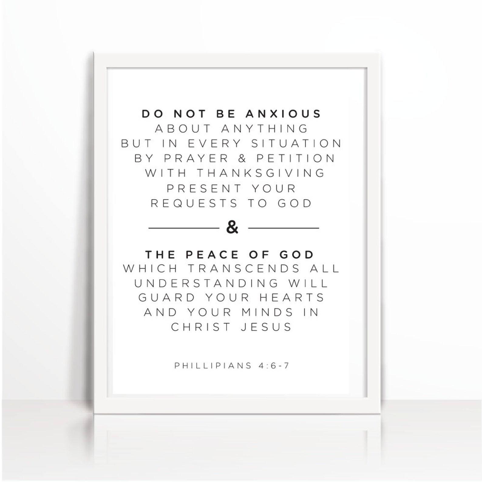 Do Not Be Anxious, Scripture, Bible Verse, Printable Art, Bible Verse ...