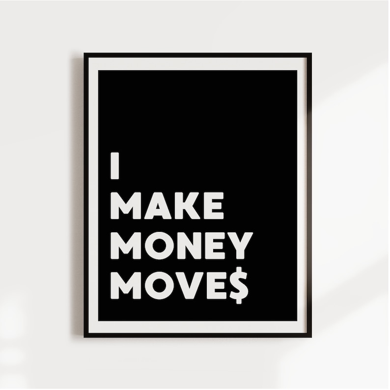 Hip Hop Lyrics Cardi B I Make Money Moves Rap Lyrics Song - Etsy