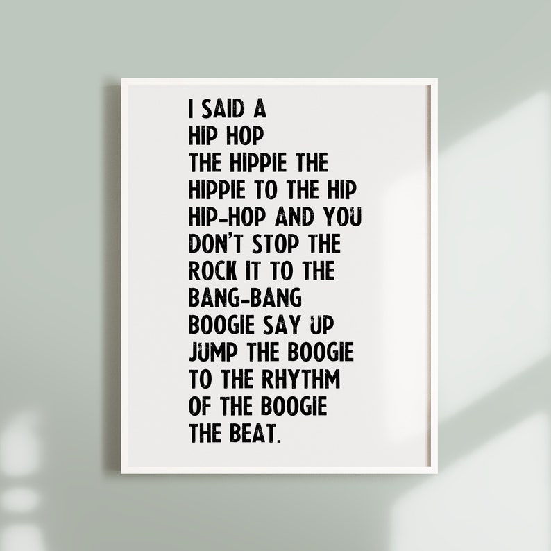 I Said a Hip Hop Hippie to the Hippie, Rapper’s Delight, Hip Hop, Song ...