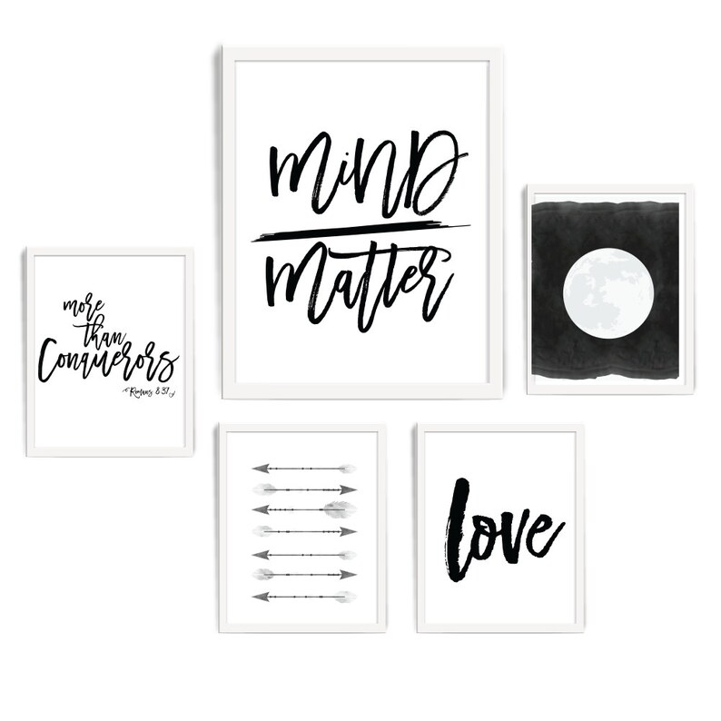 Mind Matter Motivational Wall Print Home Decor Printable - Etsy
