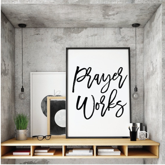 Bible Verse Prayer Works Scripture Bible Verse Art | Etsy