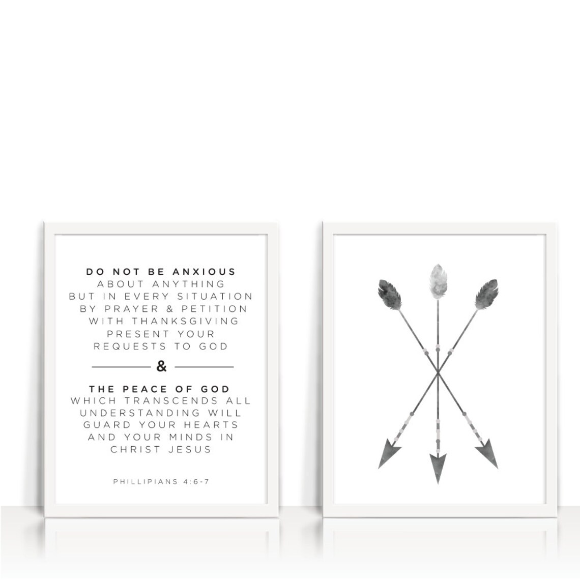 Do Not Be Anxious Scripture Bible Verse Printable Art - Etsy