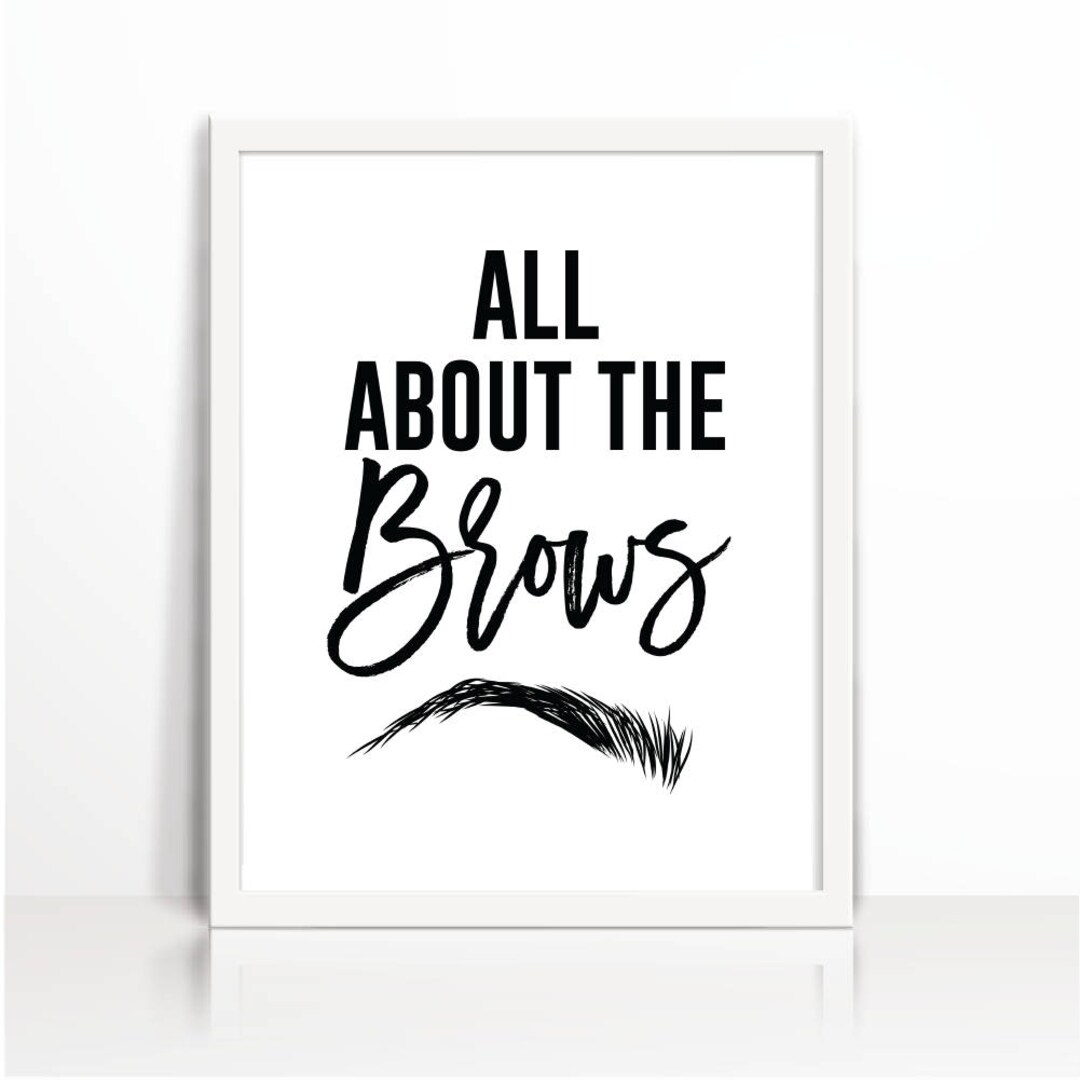 Makeup Print, Eyebrow Print, Make up Printable, Minimal Prints, Eyebrow ...