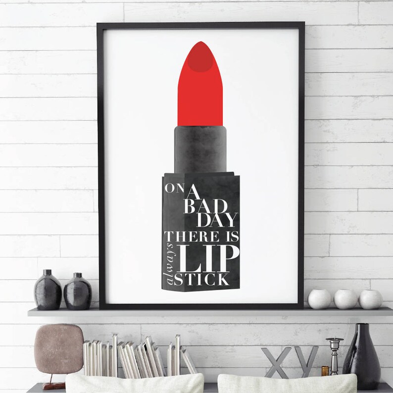 Makeup Print, Printable Set, Beauty Prints, Lashes Print, Printable ...