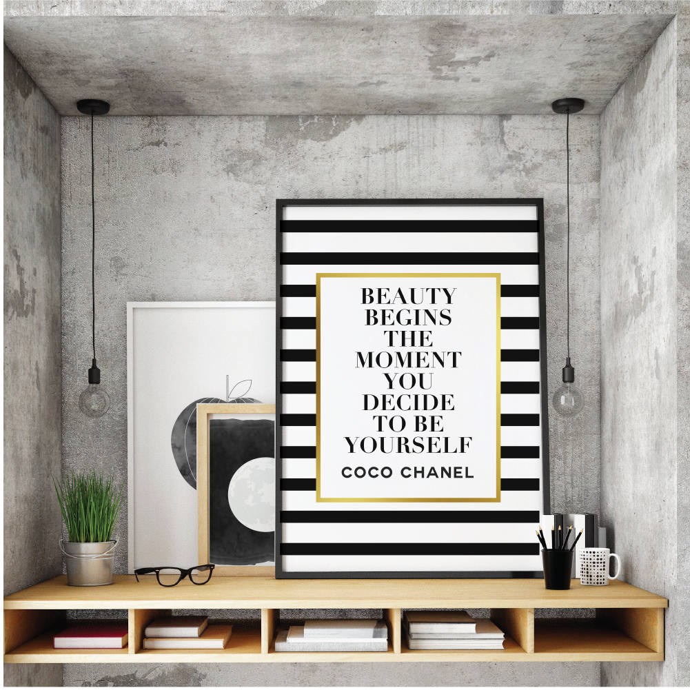Chanel, Beauty, Coco Chanel Quote, Coco Chanel, Typography , Printables ...