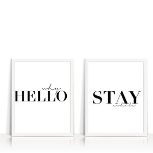 Why Hello, Scandinavian Poster, Affiche Scandinave,printable Entryway ...