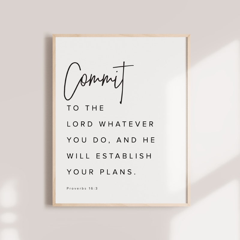 Proverbs 16 3 - Etsy