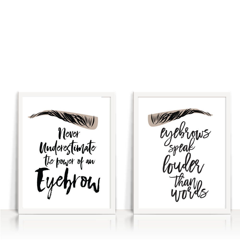 Makeup Print, Printable Set, Beauty Prints, Lashes Print, Printable ...