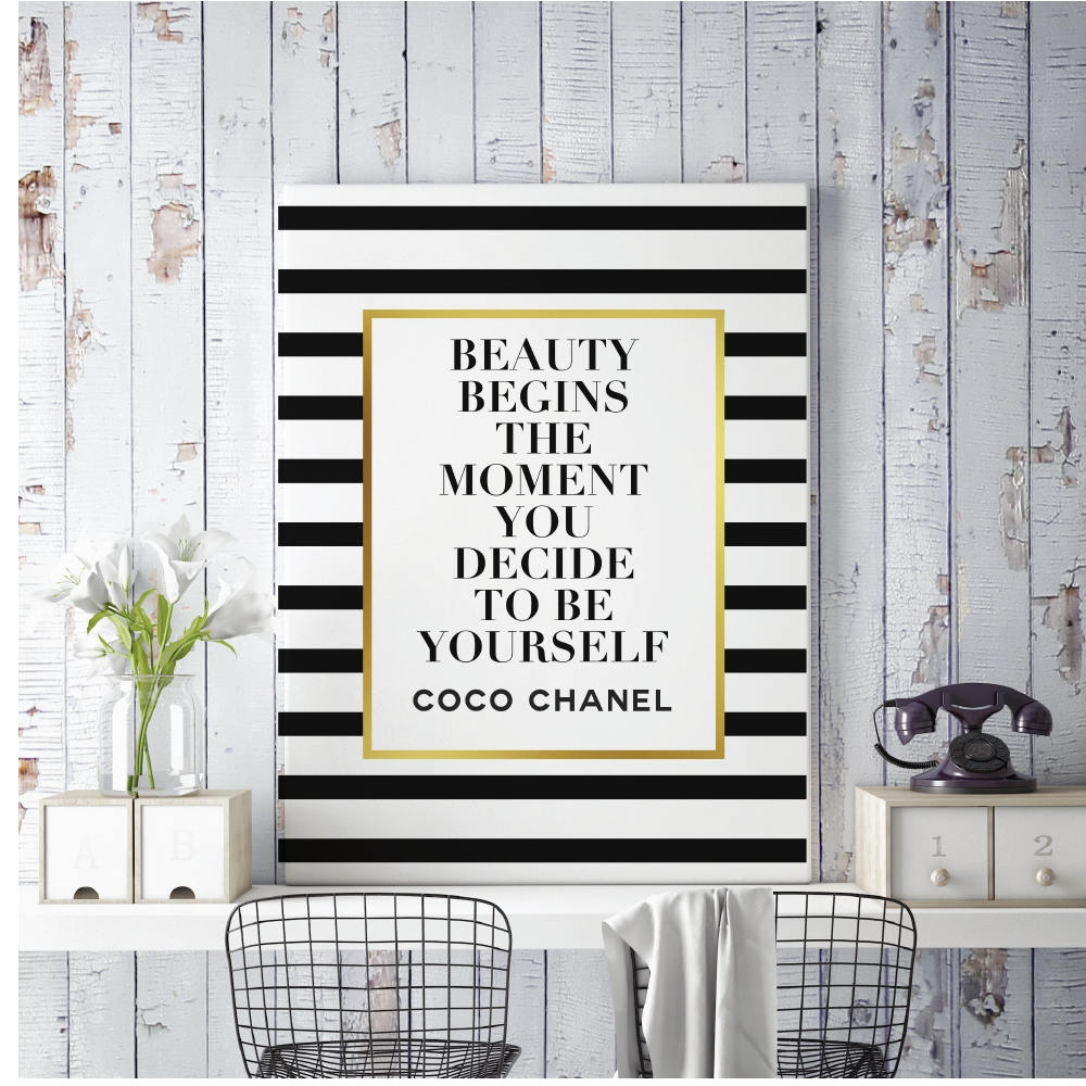 Chanel, Beauty, Coco Chanel Quote, Coco Chanel, Typography , Printables ...