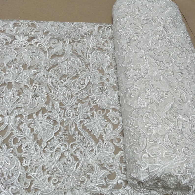 Fashion Wedding Dress Lace Fabric 130cm Bridal Lace With - Etsy