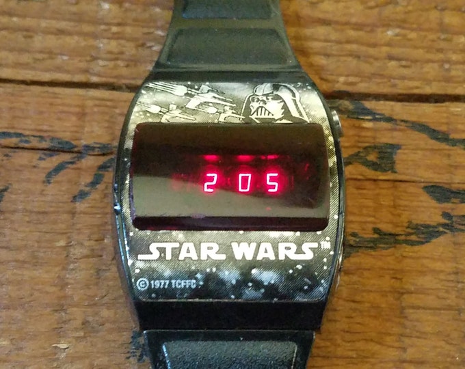 Vintage Star Wars LED Watch 1977 Texas Instruments - Etsy