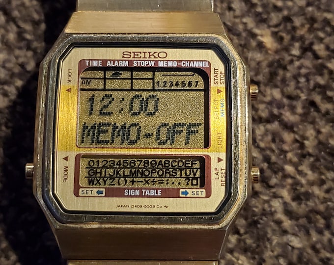 Seiko Data 2000 Case and Band Seiko Calculator Parts Pocket Computer - Etsy