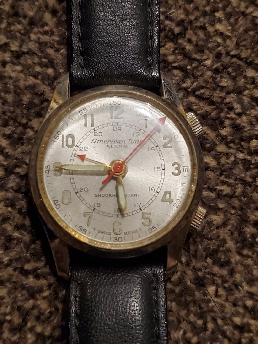 Vintage Alarm Watch American Time - Etsy