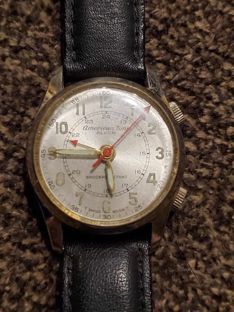 Vintage Alarm Watch American Time | Etsy