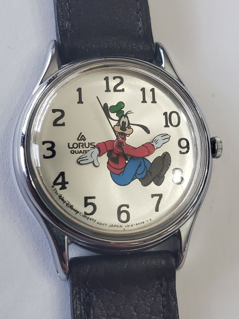 Vintage Lorus Goofy Backwards Watch - Etsy