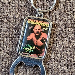 Vintage Goldberg WCW Keychain/bottle Opener and WWF Smack Down Clip ...
