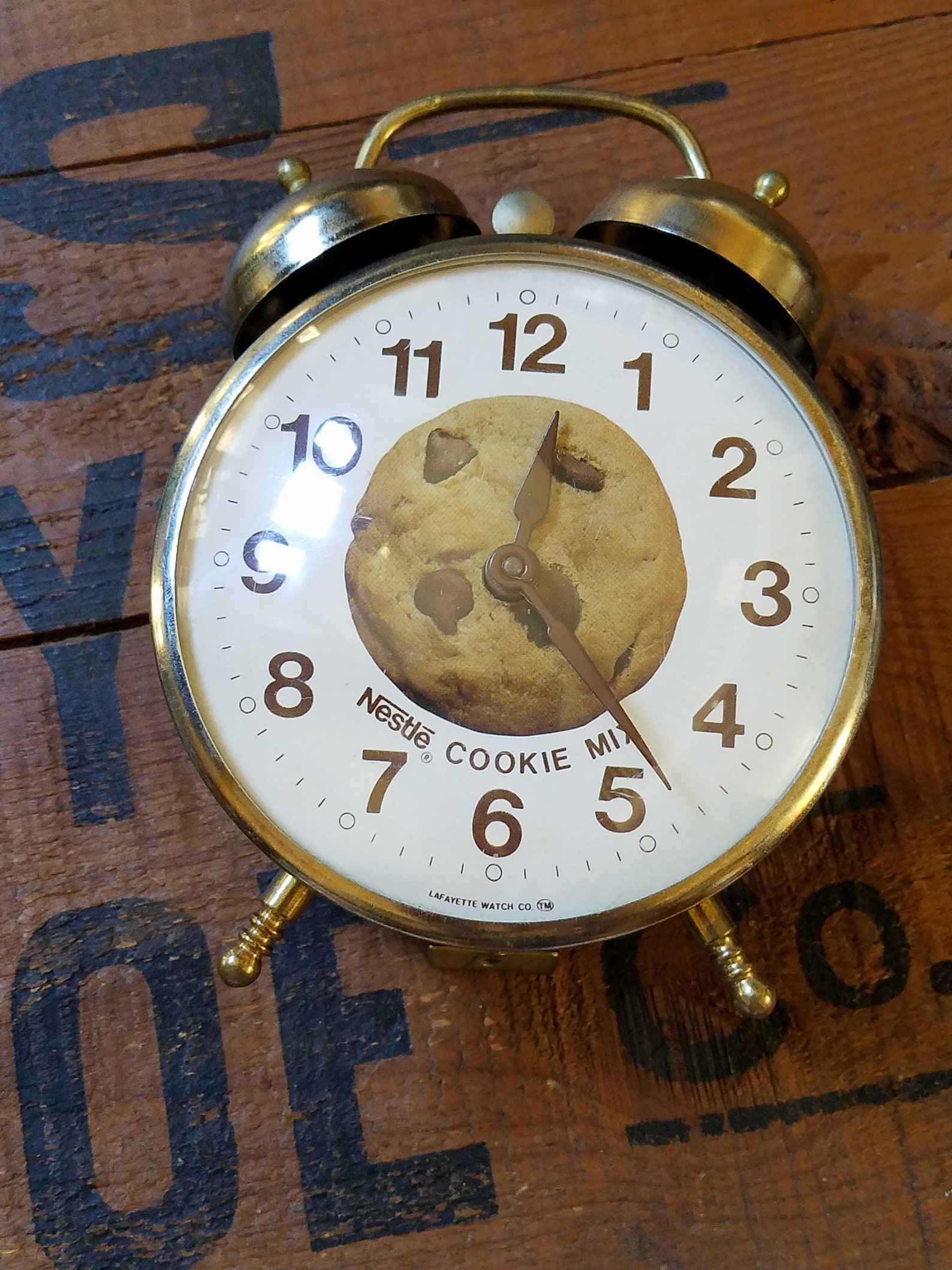 Vintage Nestle Cookie Mix Alarm Clock Lafayette Watch Co | Etsy