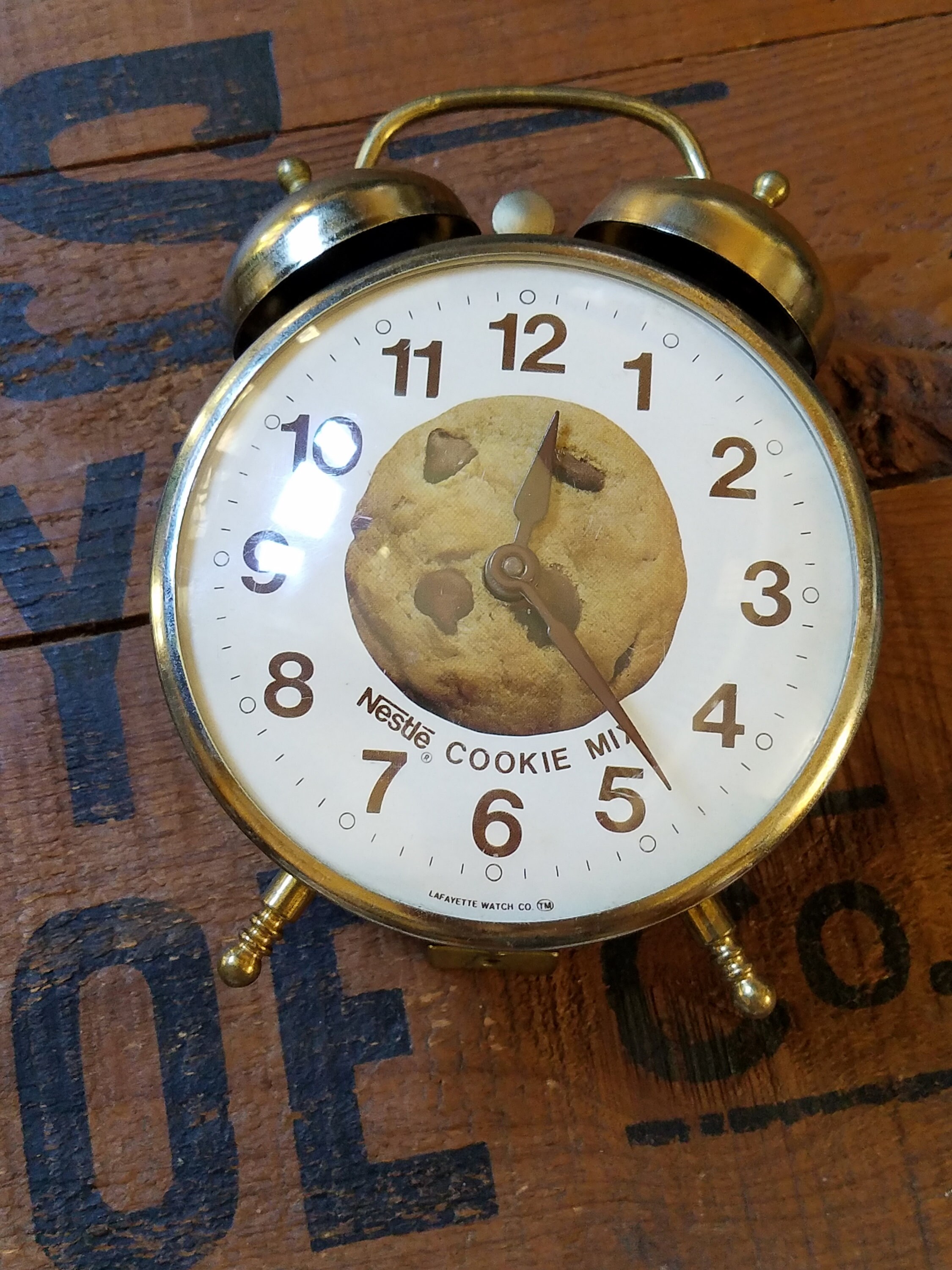 Vintage Nestle Cookie Mix Alarm Clock Lafayette Watch Co | Etsy