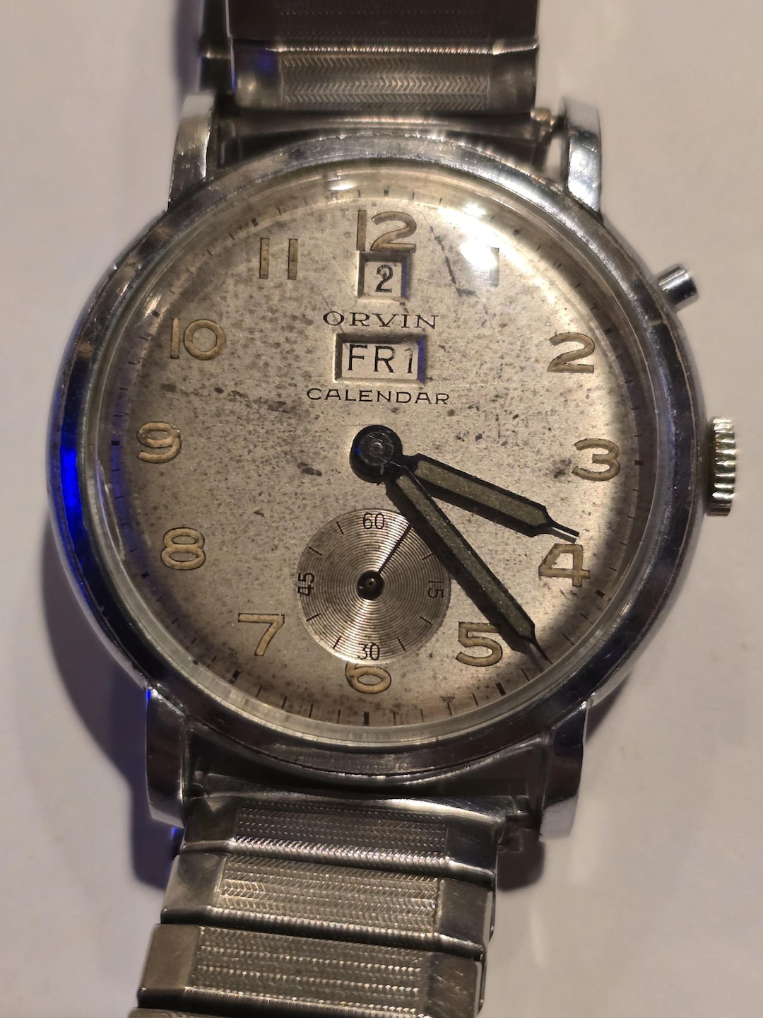 Vintage Orvin Calendar Watch With Day and Date - Etsy