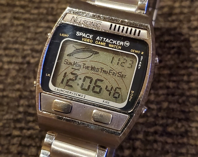 Vintage Nelsonic Space Attacker Watch - Etsy