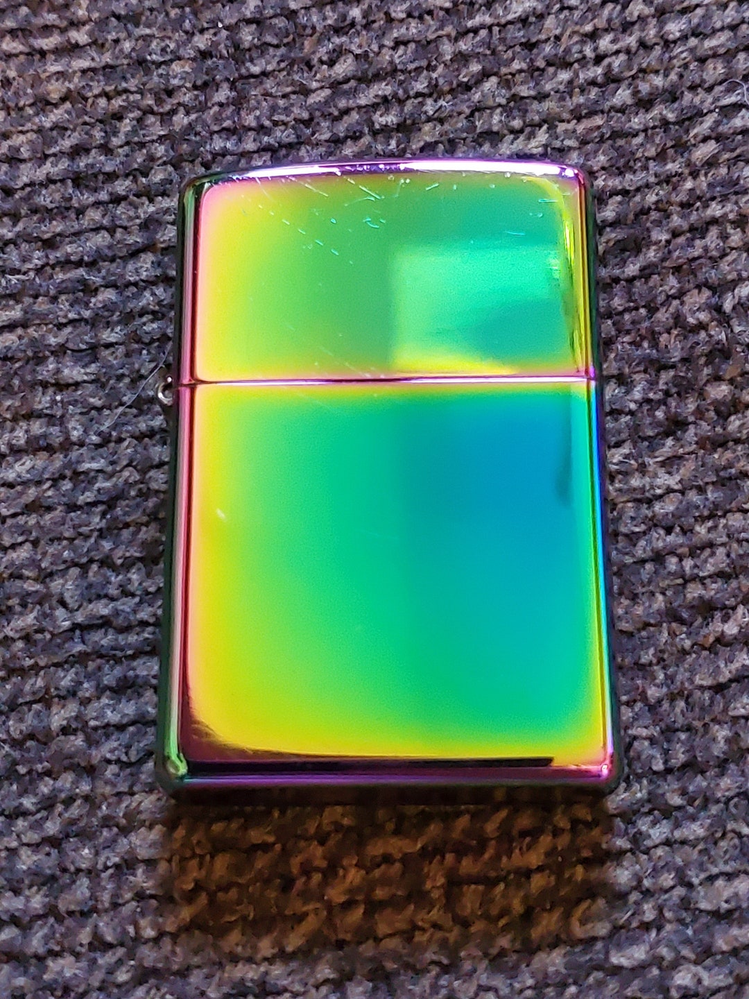 Zippo Lighter Burnt/rainbow - Etsy