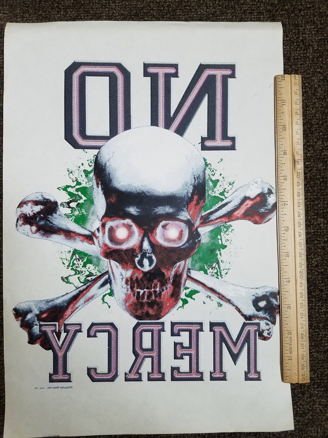 Vintage WWF WWE No Mercy Iron-on Decal. Never Used - Etsy