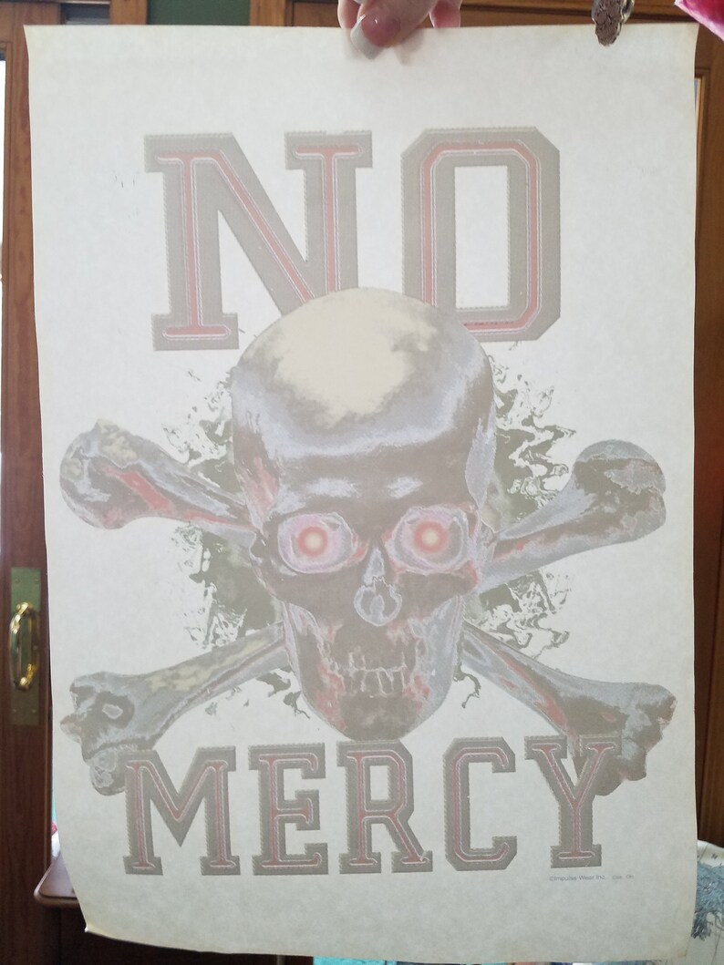 Vintage WWF WWE No Mercy Iron-on Decal. Never Used - Etsy