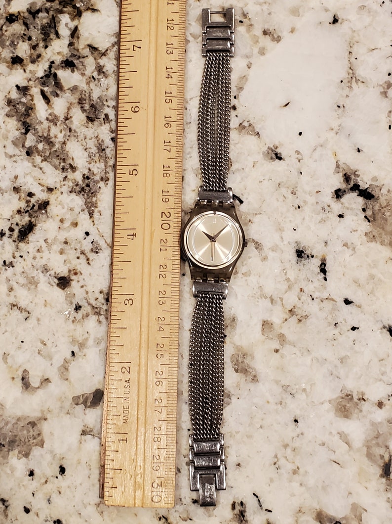 Swatch Watch With Metal Chain Strap small Head - Etsy