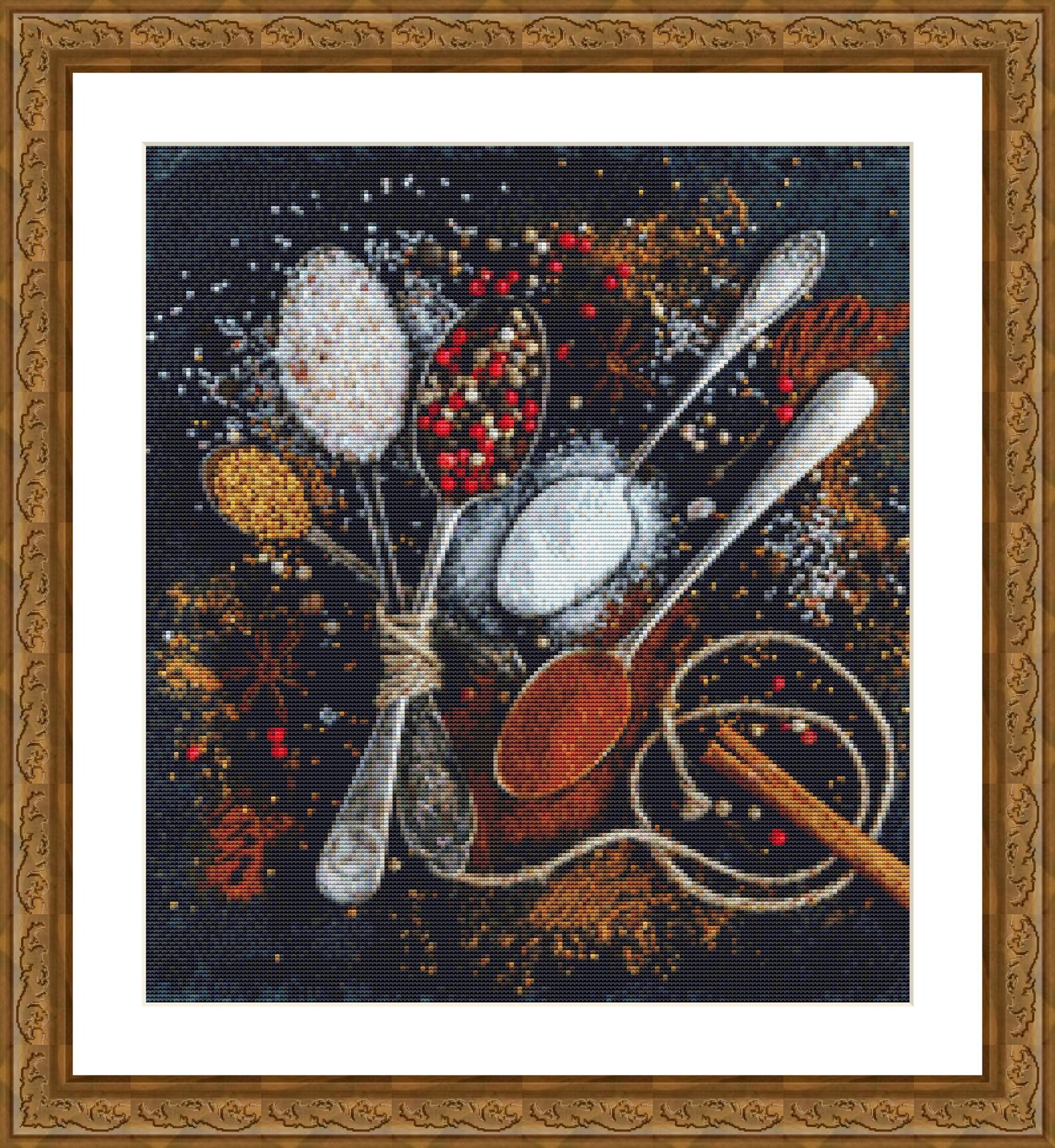 Kitchen Spices Counted Cross Stitch Pattern Cross-stitch - Etsy