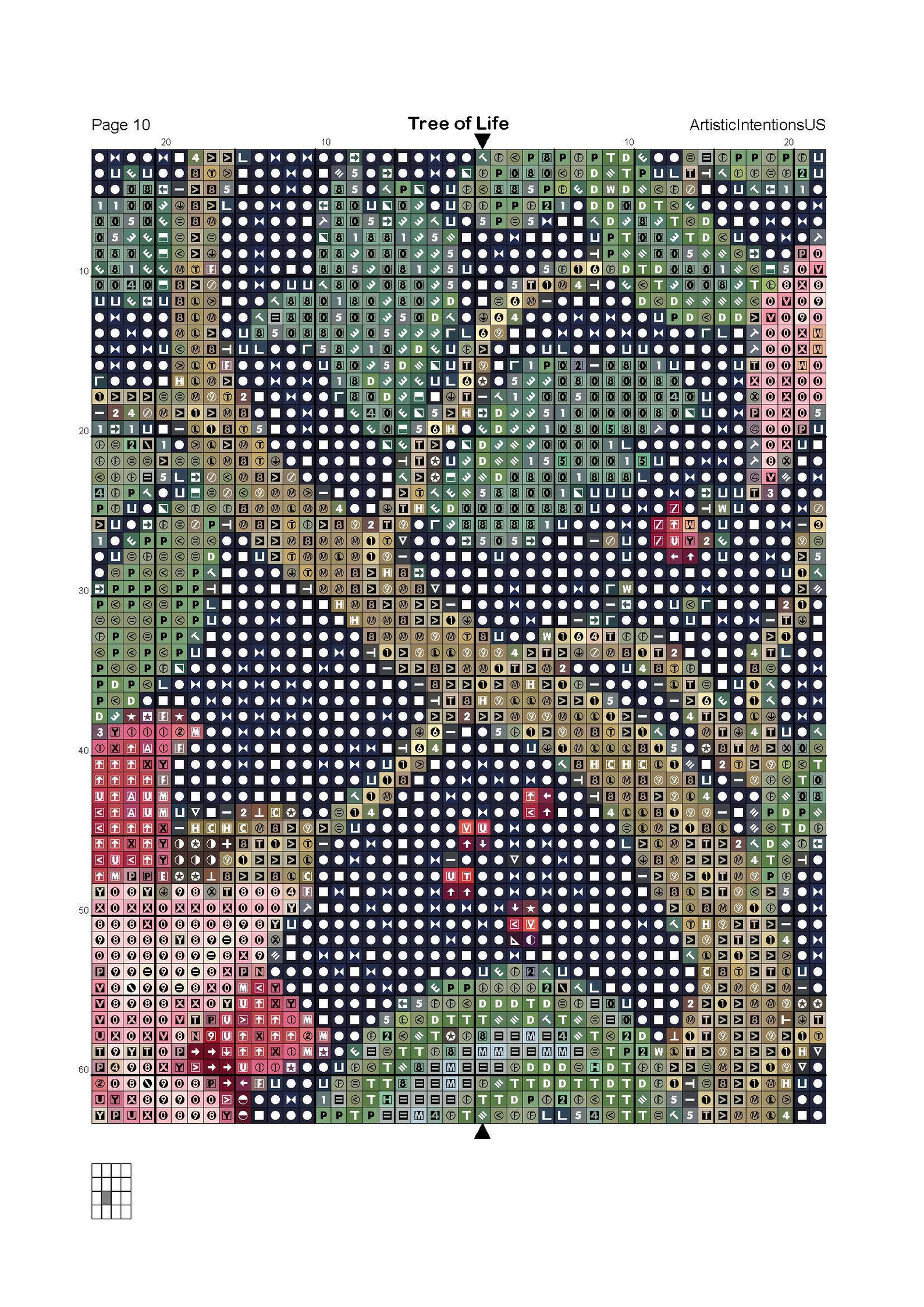 Tree of Life Counted Cross Stitch Pattern, Cross-stitch, Crossstitch ...