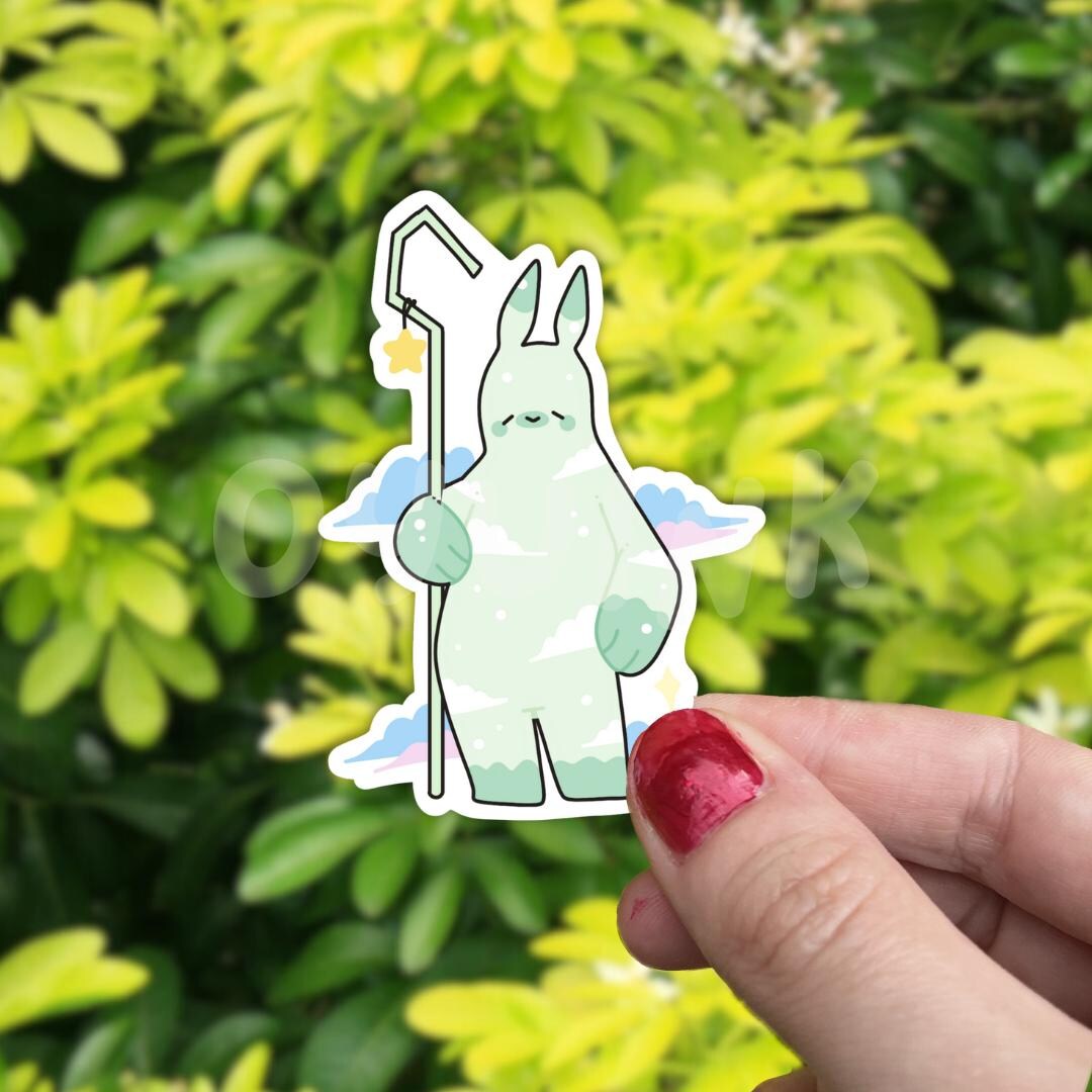 Milkbear Bakery Jade Rabbit Dream Staff Sticker - Kawaii Magical ...